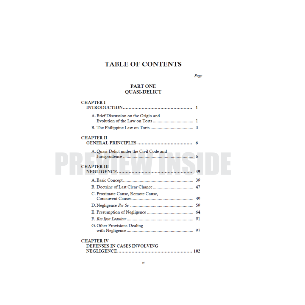 Conceptual Approach to Torts and Damages – Centralbooks