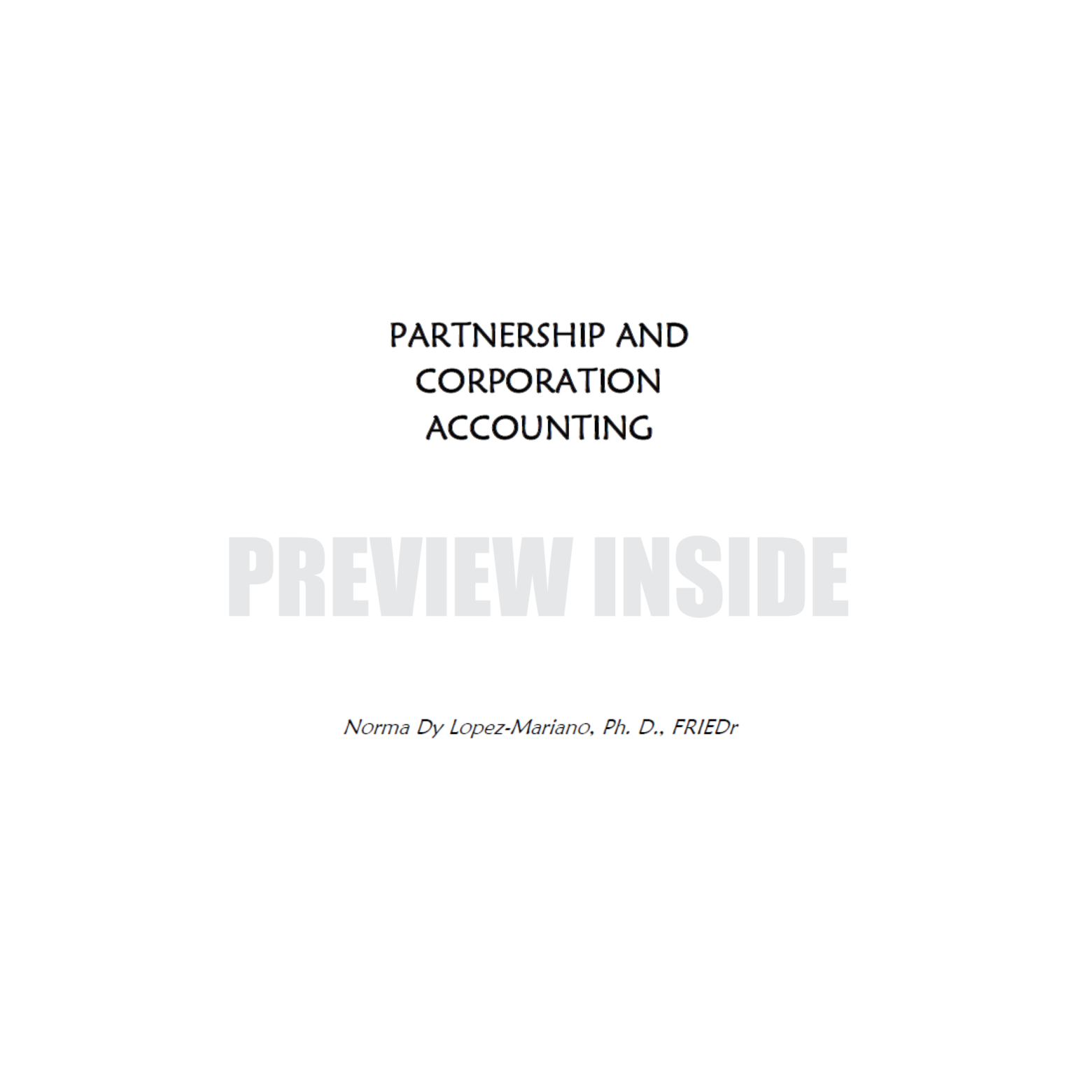 Partnership and Corporation Accounting – Centralbooks