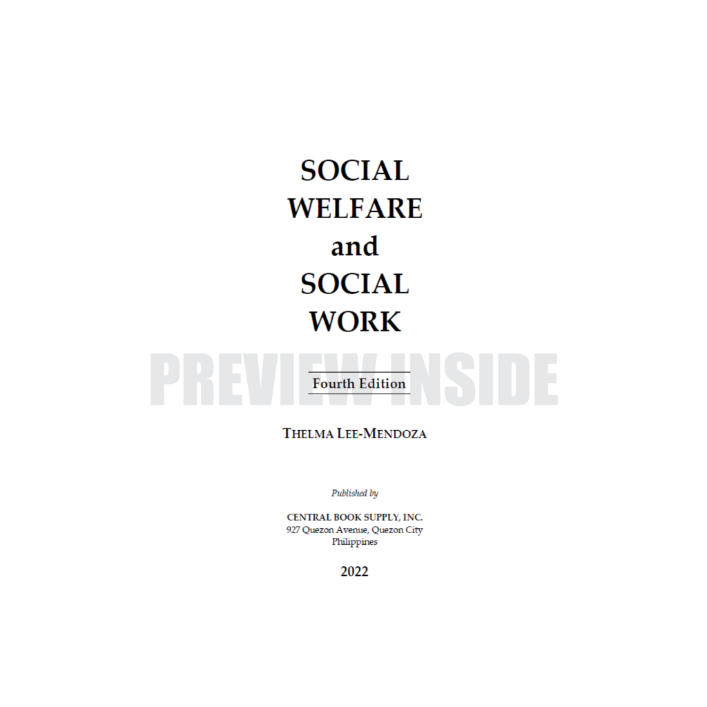 Social Welfare and Social Work (Fourth Edition) – Centralbooks