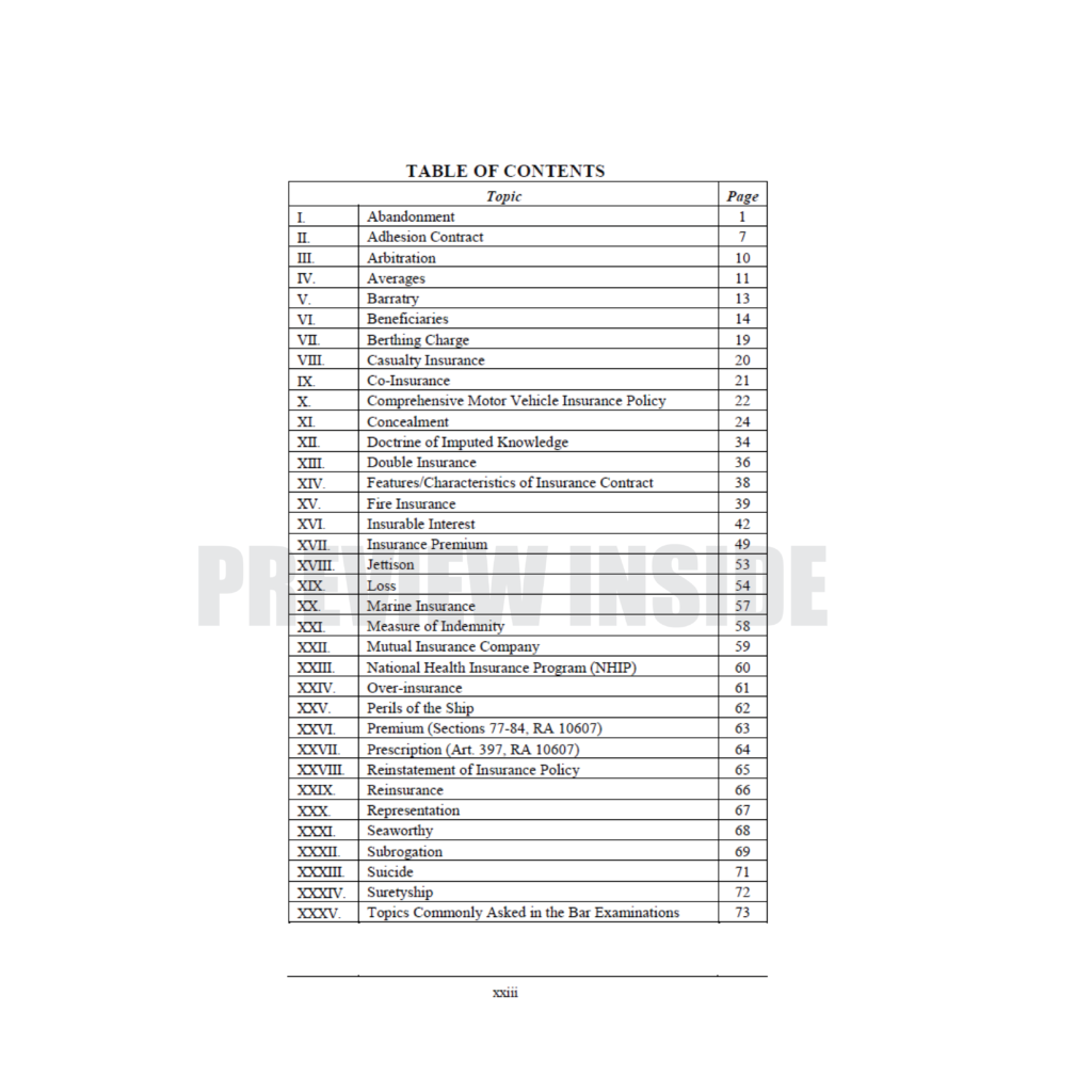 Pointers in Insurance Law – Centralbooks