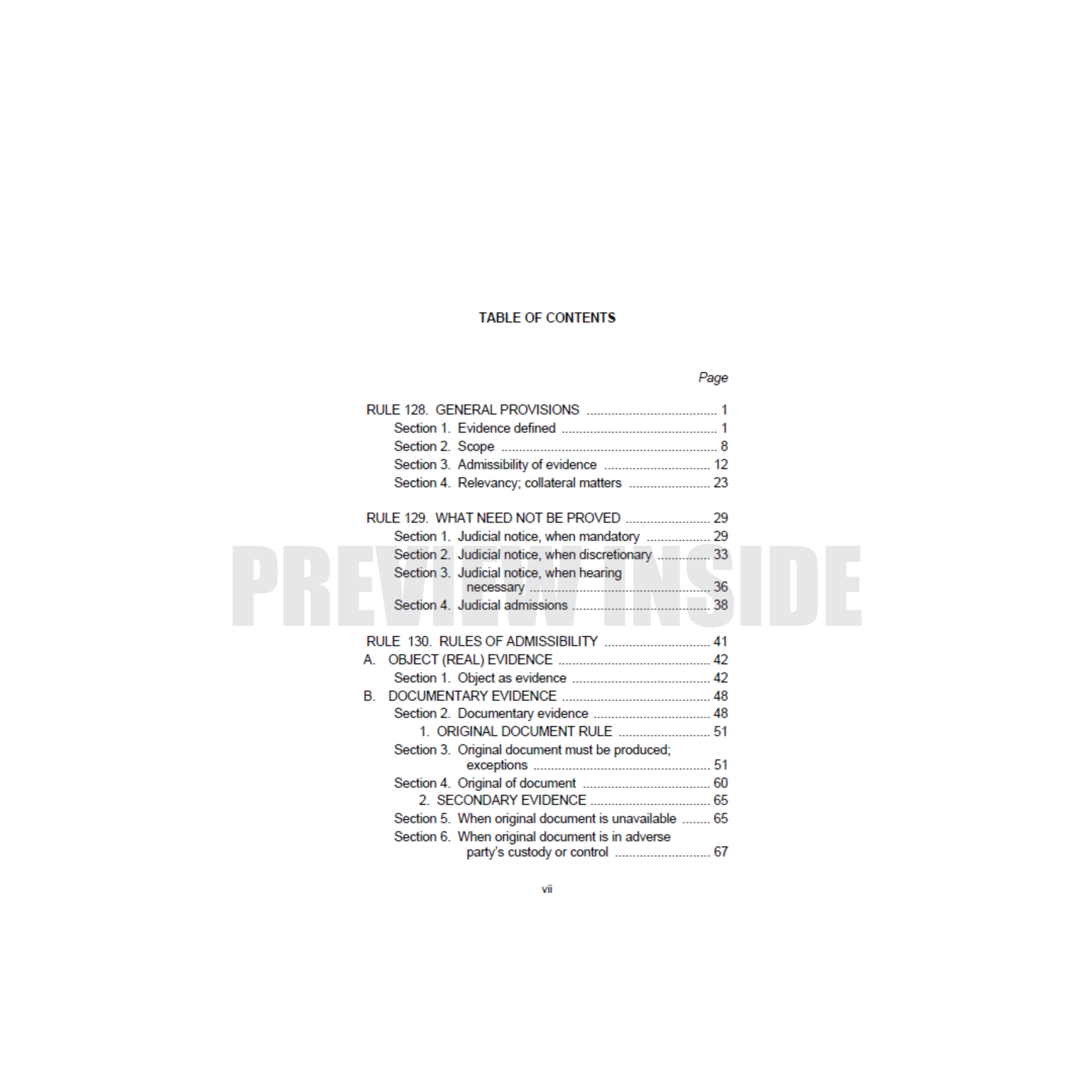 Revised Rules on Evidence (Commentaries, Rules, and Cases) – Centralbooks