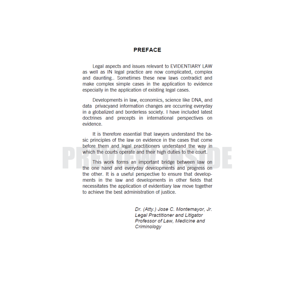 General Principles of Evidence – Centralbooks