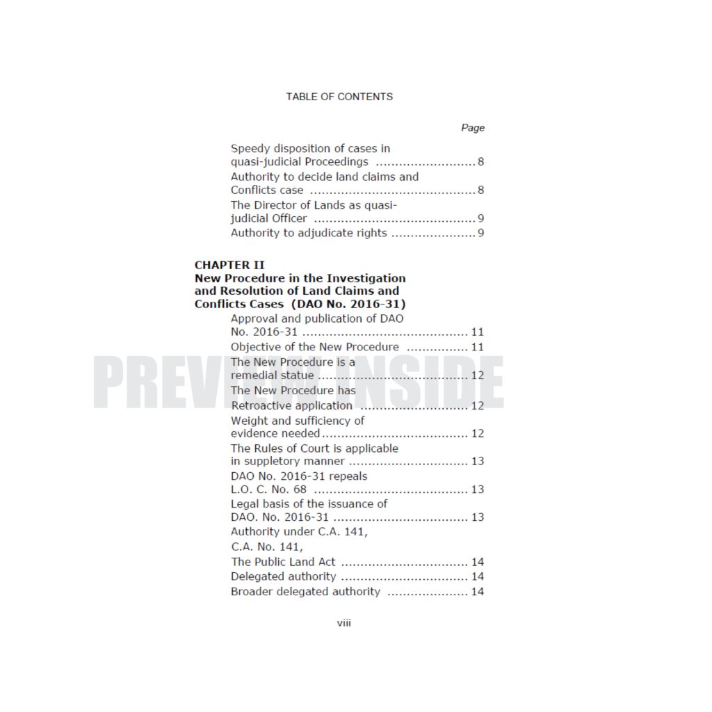 Guidebook in the Investigation & Resolution of Land Claims & Conflicts ...