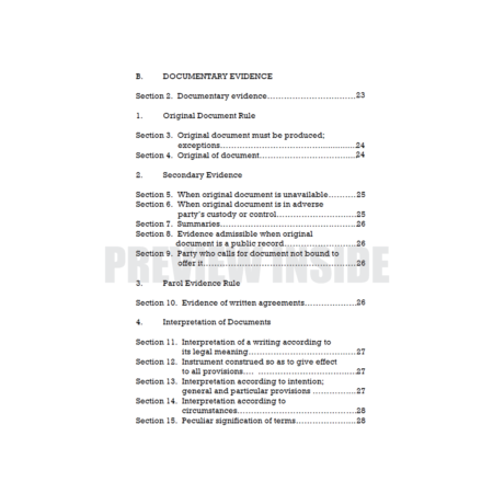 Evidence: An Annotated Guide – Centralbooks
