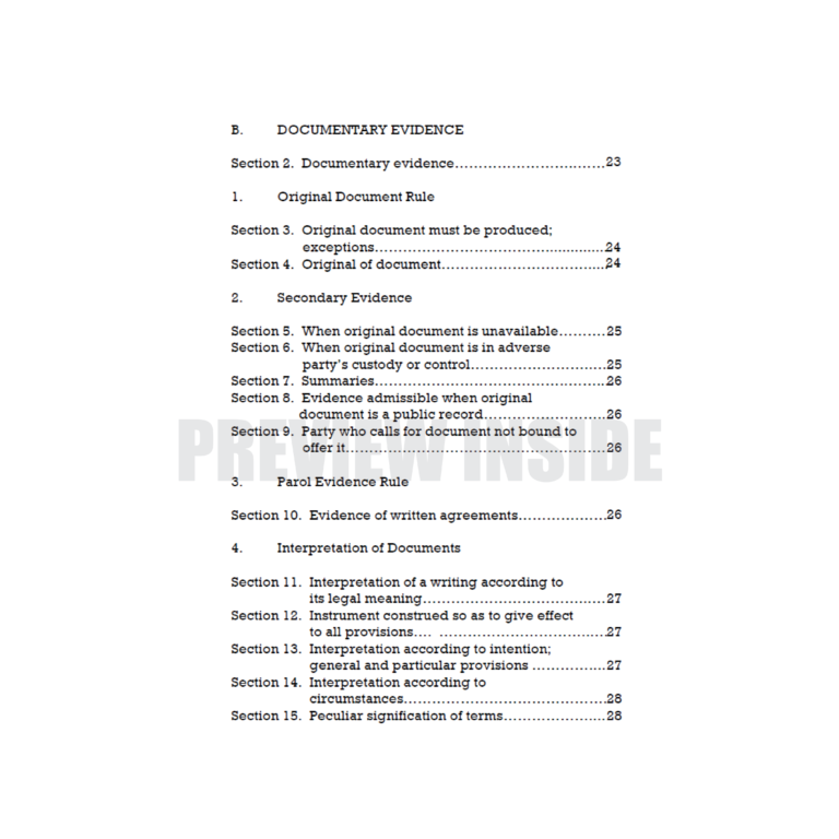 Evidence: An Annotated Guide – Centralbooks