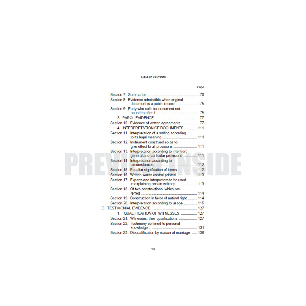 Revised Rules on Evidence (Commentaries, Rules, and Cases) – Centralbooks