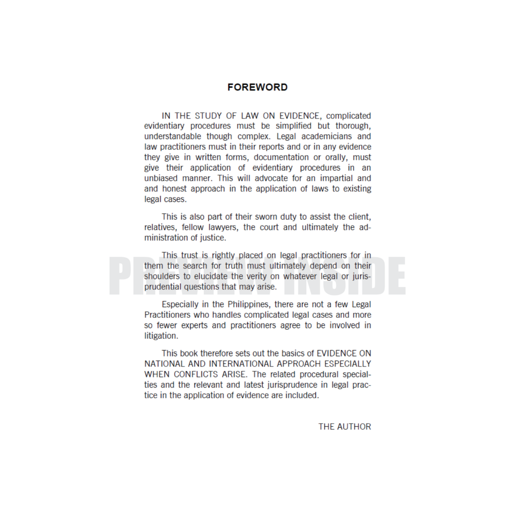 General Principles of Evidence – Centralbooks