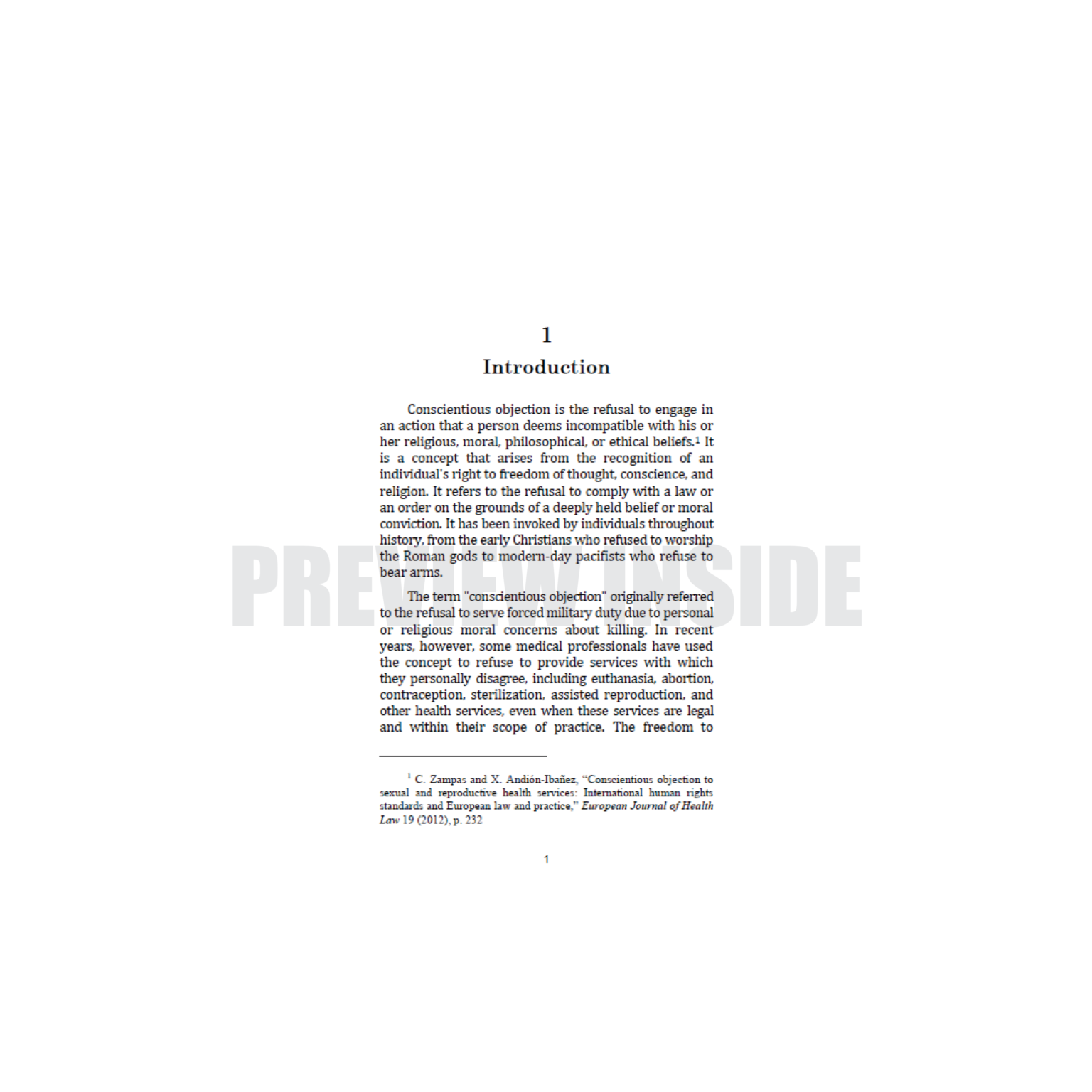 Conscientious Objection – Centralbooks