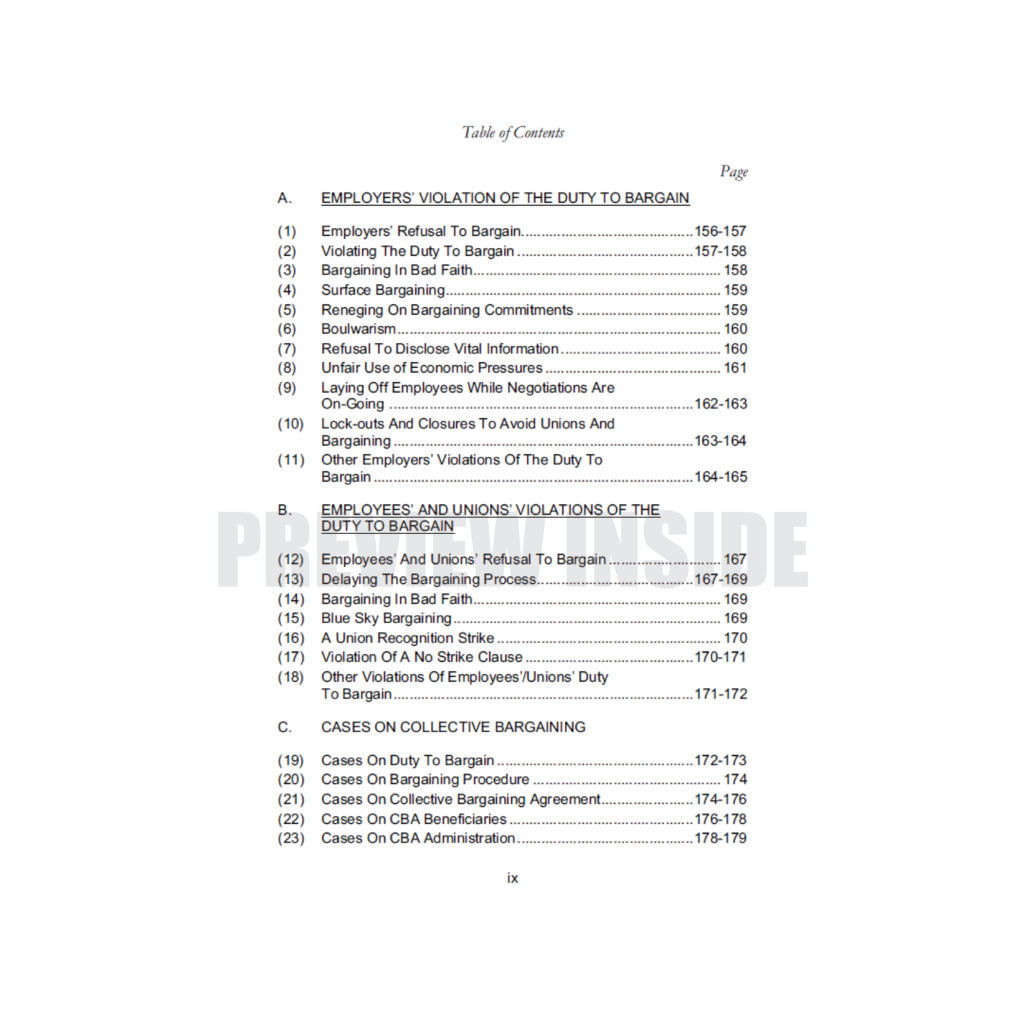 The Laws and Jurisprudence on Unions, Collective Bargaining, ULP and ...