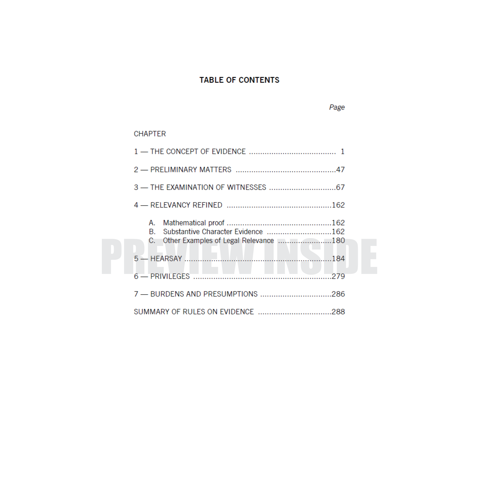 General Principles of Evidence – Centralbooks