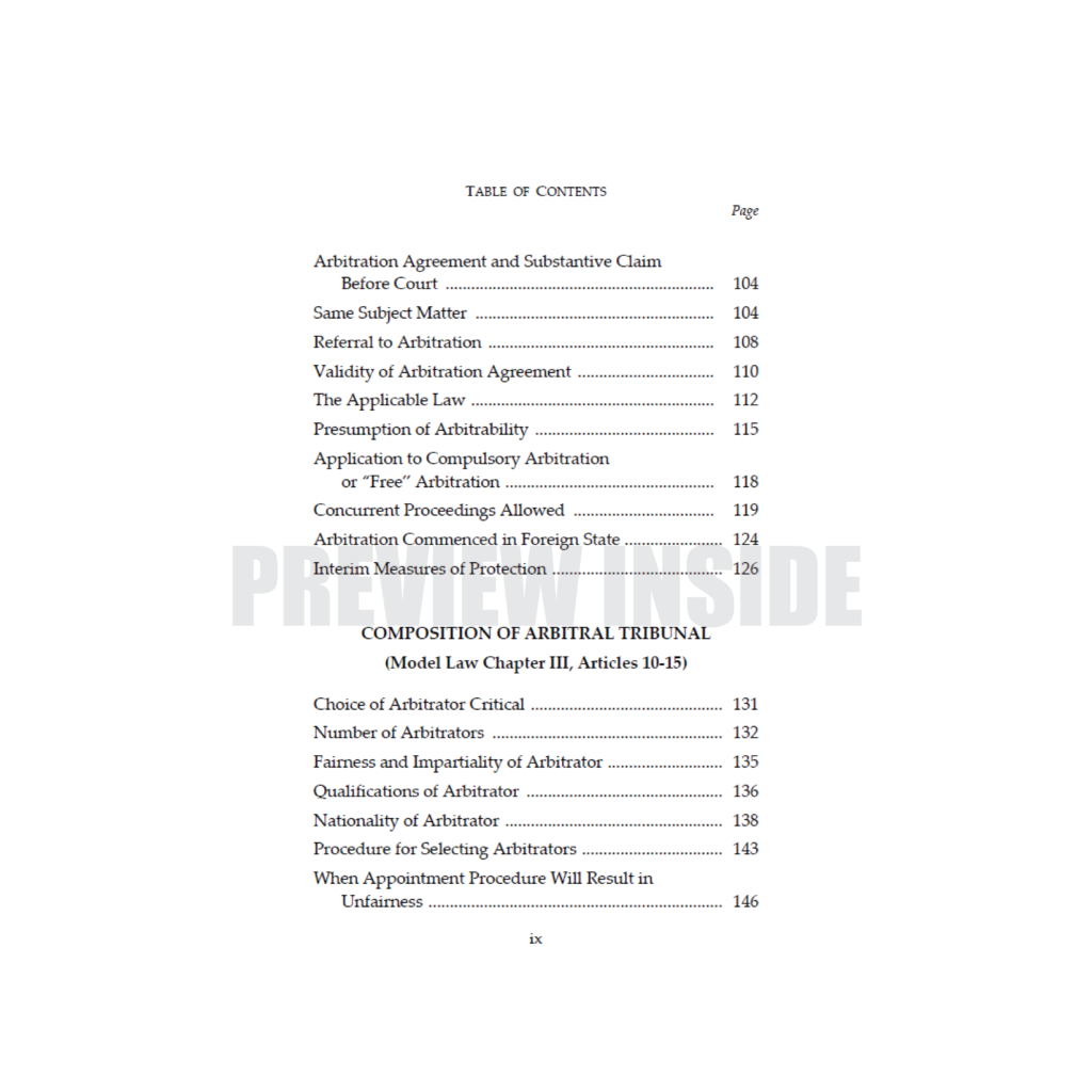 International and Domestic Arbitration – Centralbooks