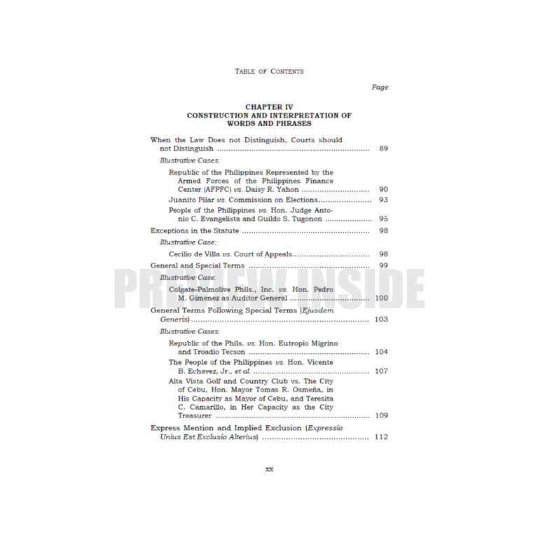 Statutory Construction – Centralbooks