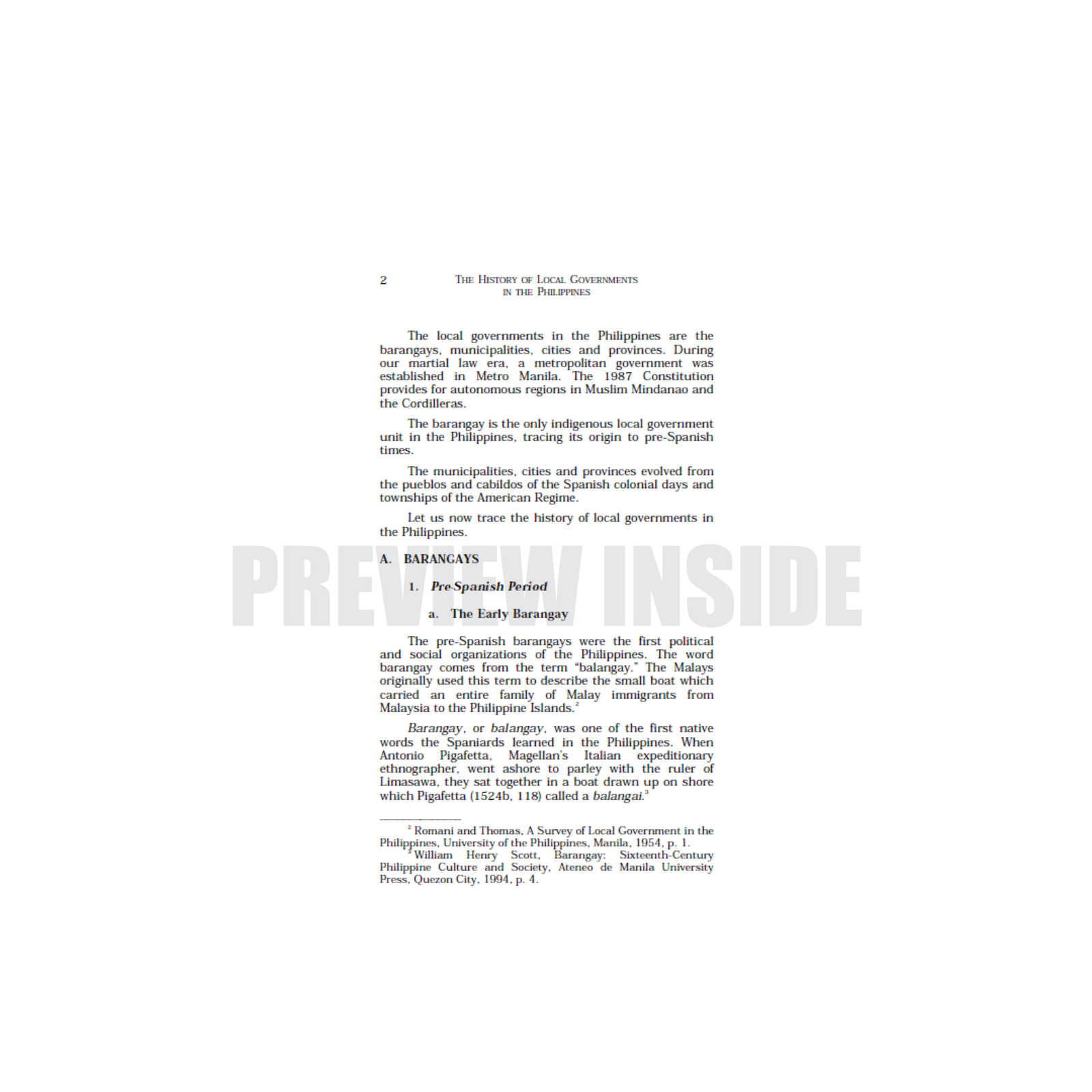 The History of Local Governments in the Philippines – Centralbooks