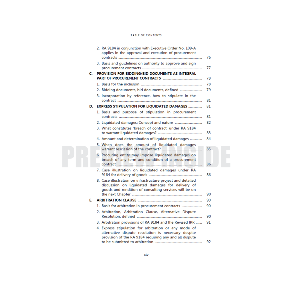 The Law on Government Procurement Contracts – Centralbooks