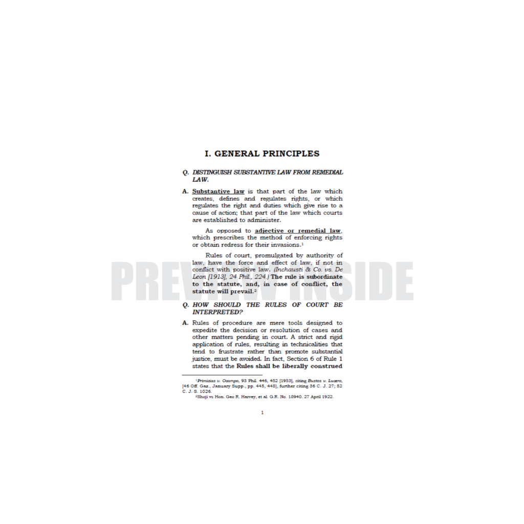 Primer on Ordinary Civil Action and Appeals for the Bench and the Bar ...