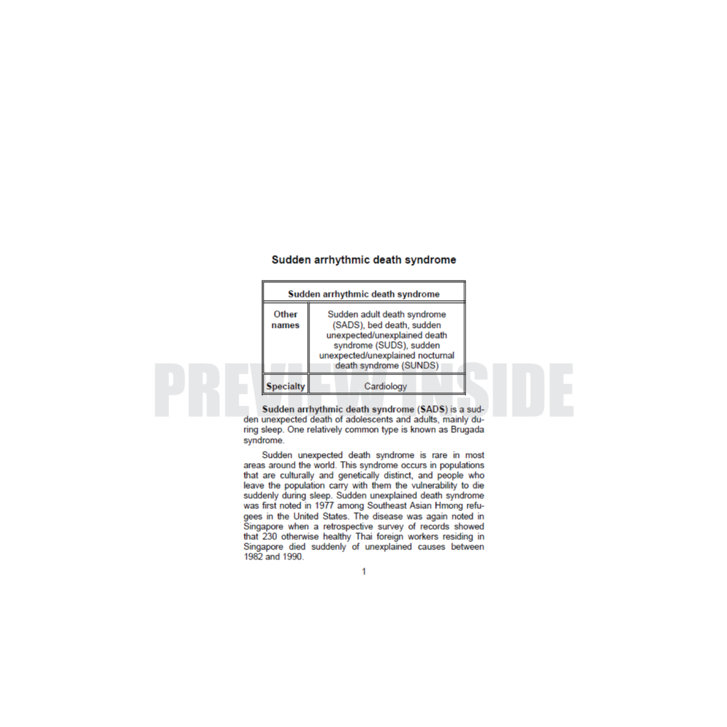 Bangungot (Brugada) Syndrome – Centralbooks