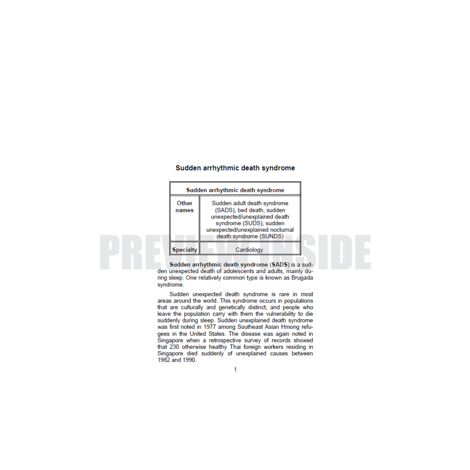 Bangungot (Brugada) Syndrome – Centralbooks
