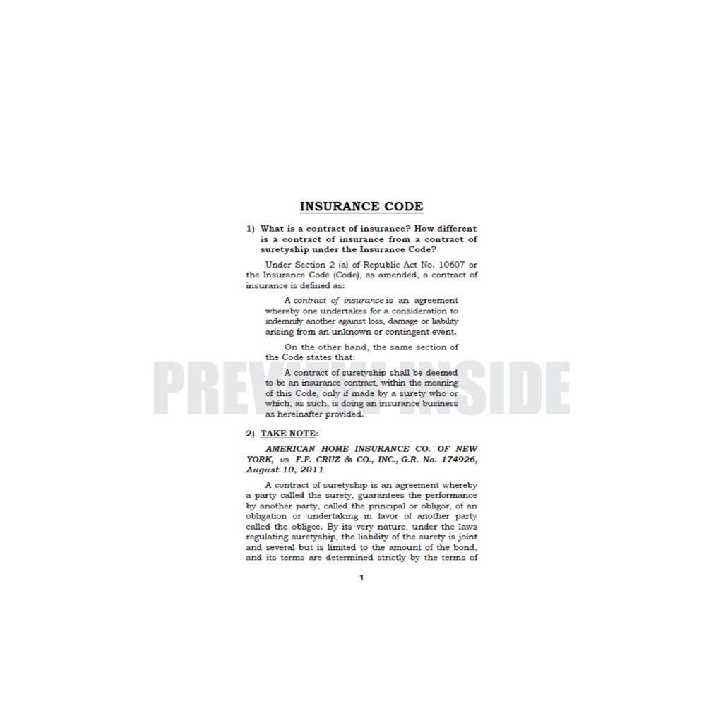 Insurance and Pre-Need 555 – Centralbooks