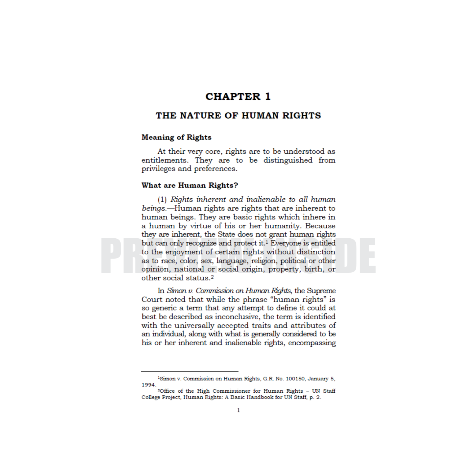 Fundamentals of Human Rights Law – Centralbooks