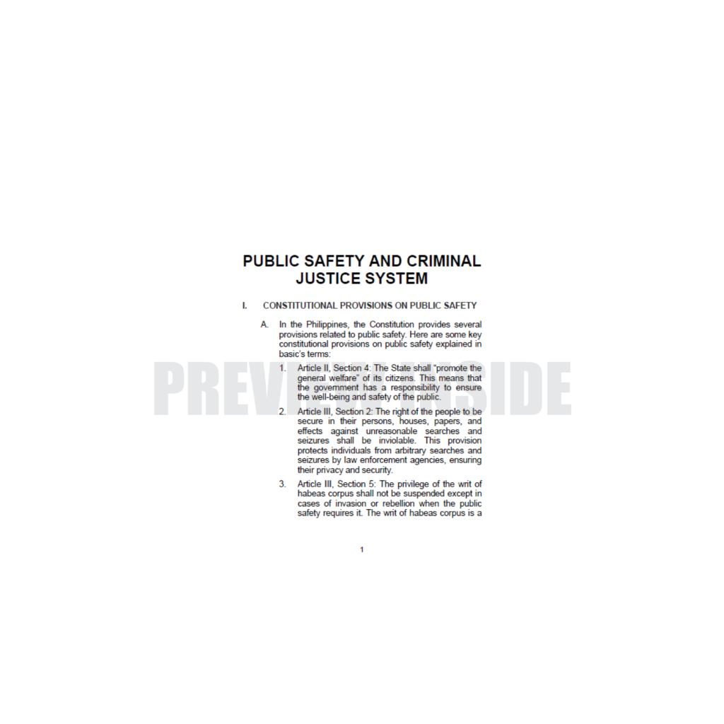 Public Safety and Criminal Justice System – Centralbooks