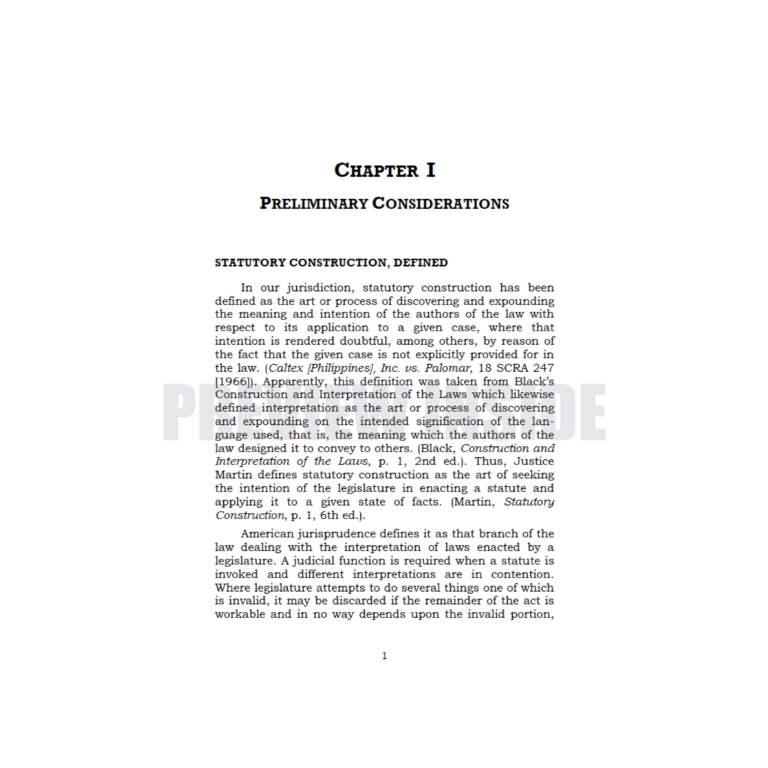 Statutory Construction – Centralbooks