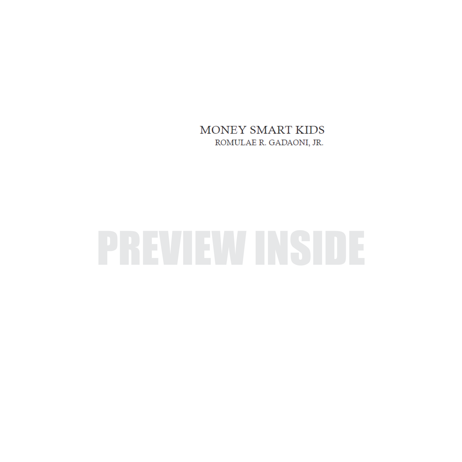 Money Smart Kids – Centralbooks