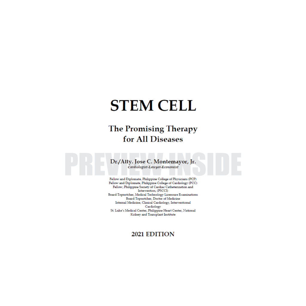 STEM CELL: The Promising Therapy for All Diseases – Centralbooks