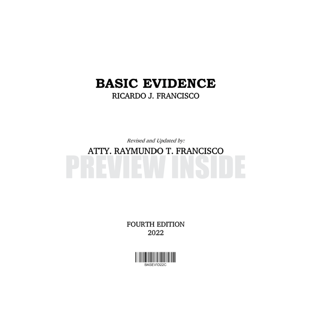 Basic Evidence – Centralbooks