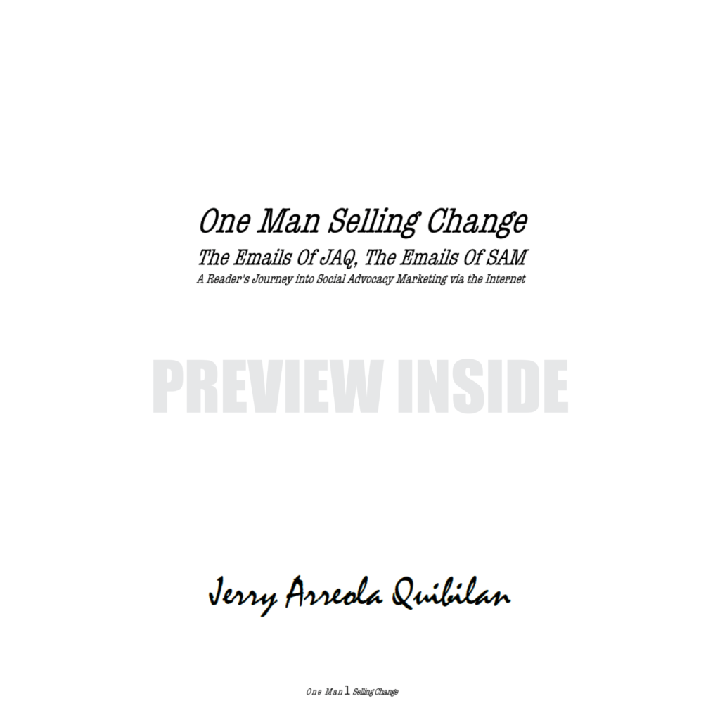 One Man Selling Change – Centralbooks