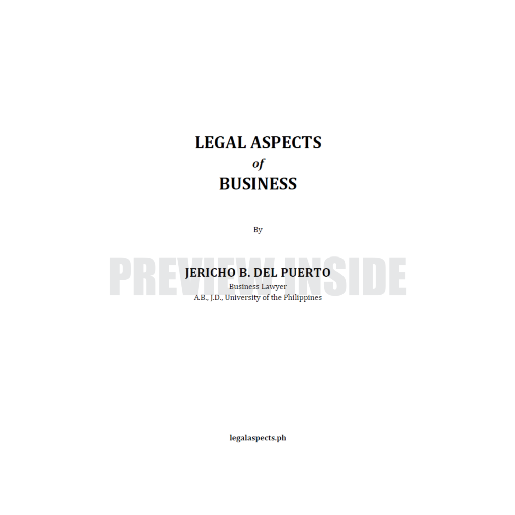 Legal Aspects of Business – Centralbooks