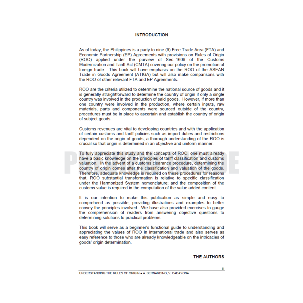 Understanding the Rules of Origin – Centralbooks