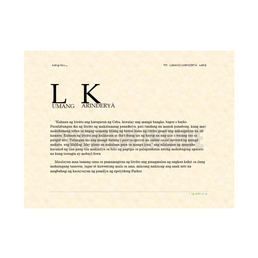 Lumang Karinderia – Centralbooks
