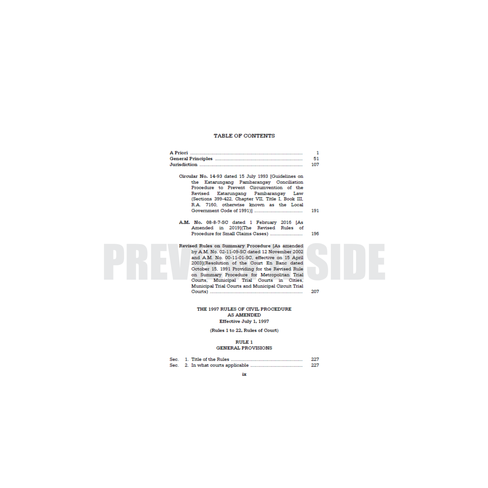 Notes and Cases in Remedial Law (Civil Procedure) Vol. I Part 1 ...