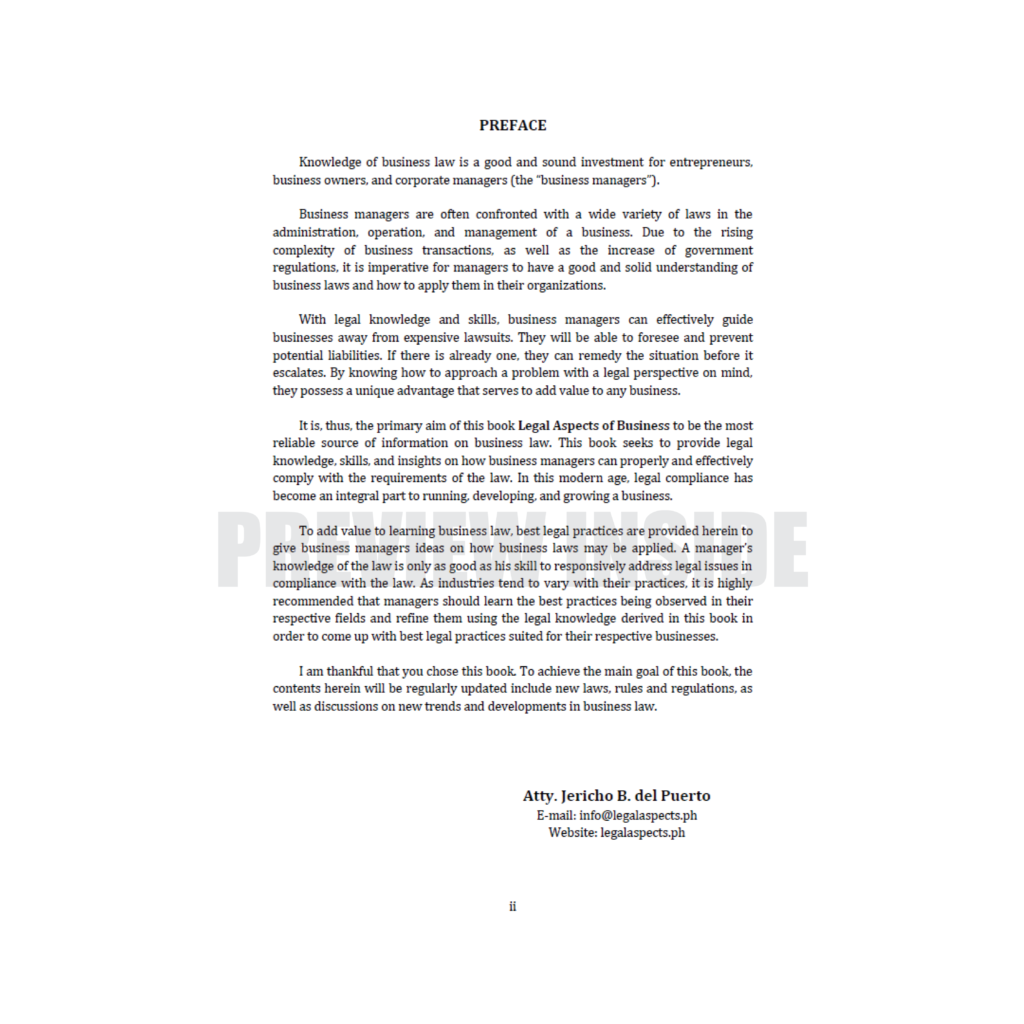 Legal Aspects of Business – Centralbooks