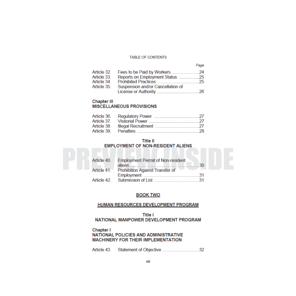 The Labor Code of the Philippines – Centralbooks