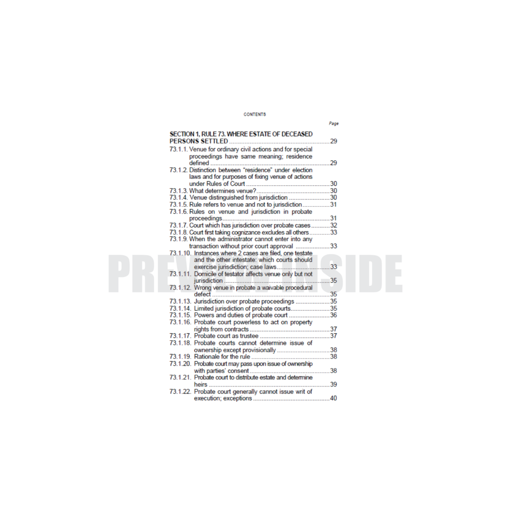 Special Rules and Proceedings – Centralbooks