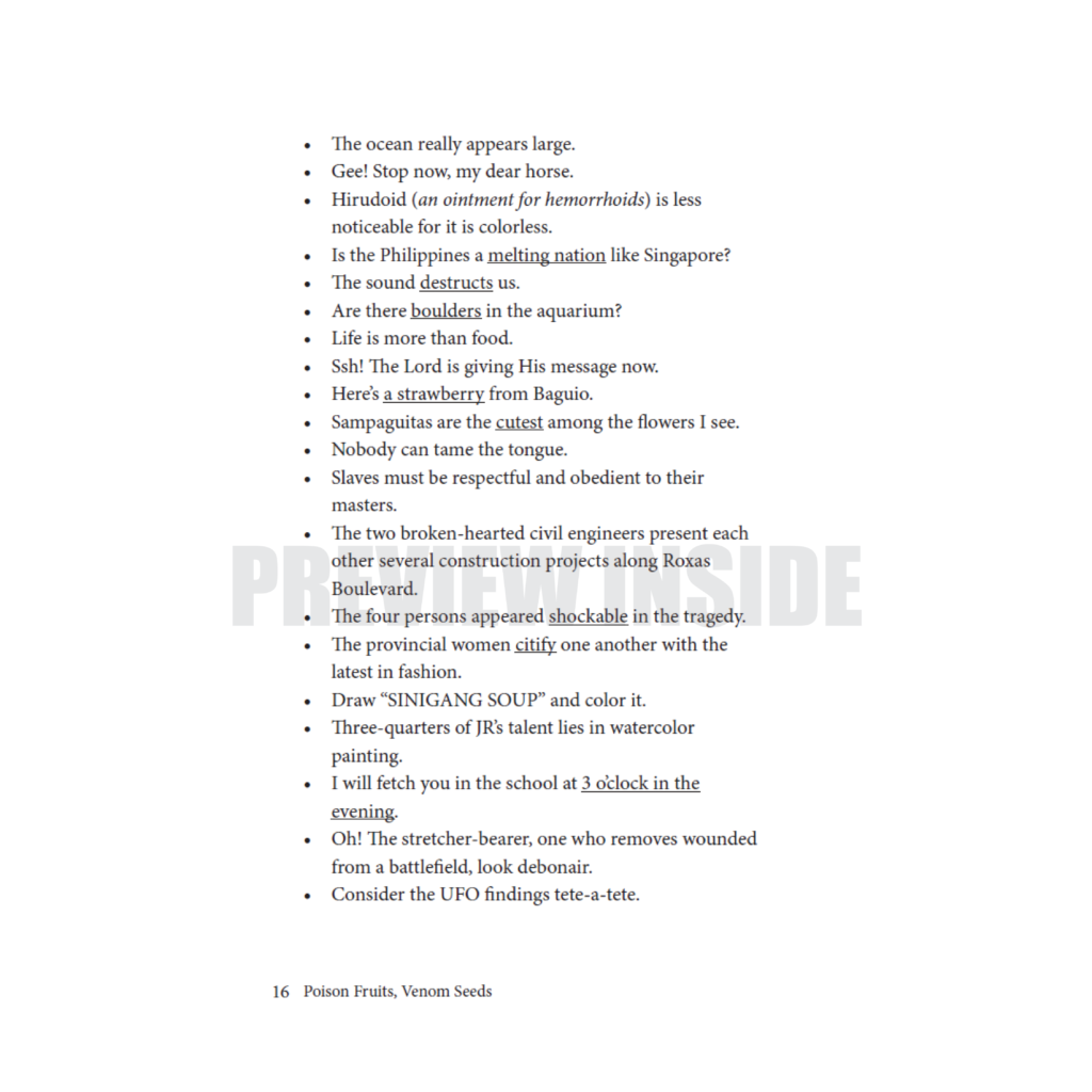 Poison Fruits, Venom Seeds – Centralbooks