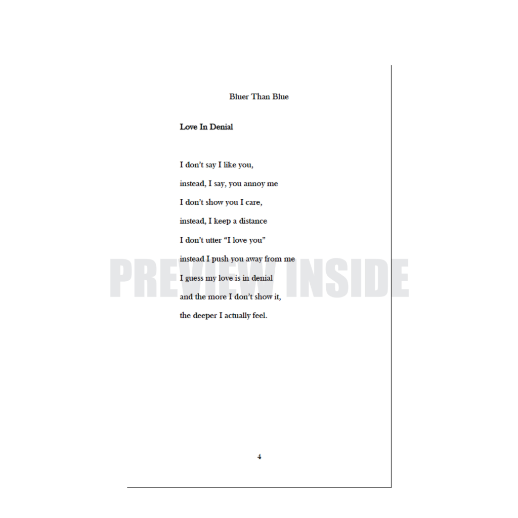 Bluer Than Blue: Prose and Poetry – Centralbooks