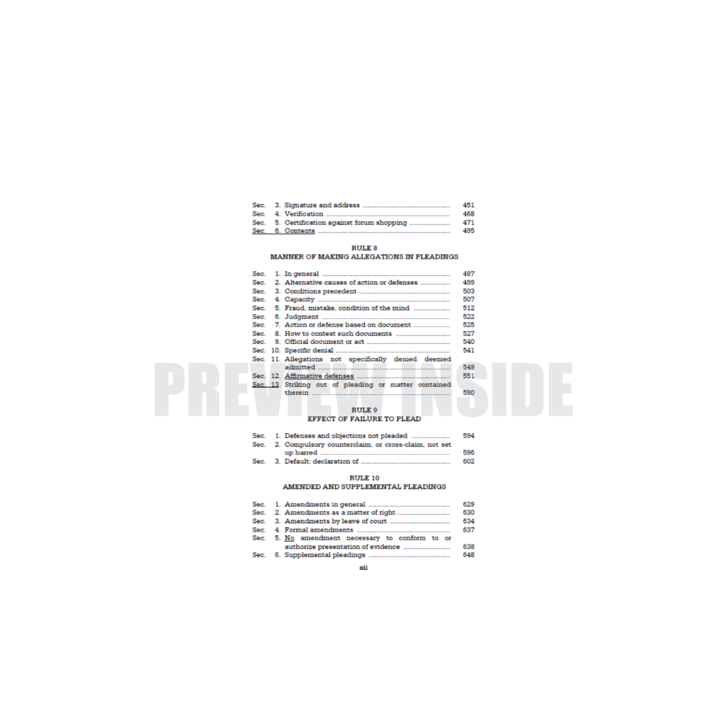 Notes and Cases in Remedial Law (Civil Procedure) Vol. I Part 1 ...