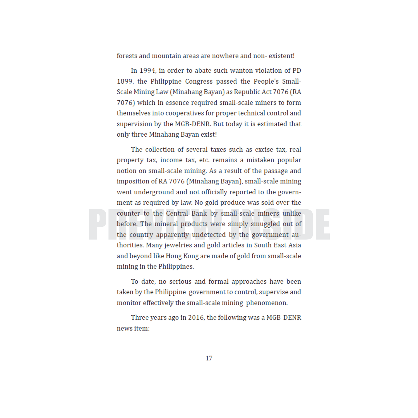 The Laws and Realties of Small-Scale Mining in the Philippines ...