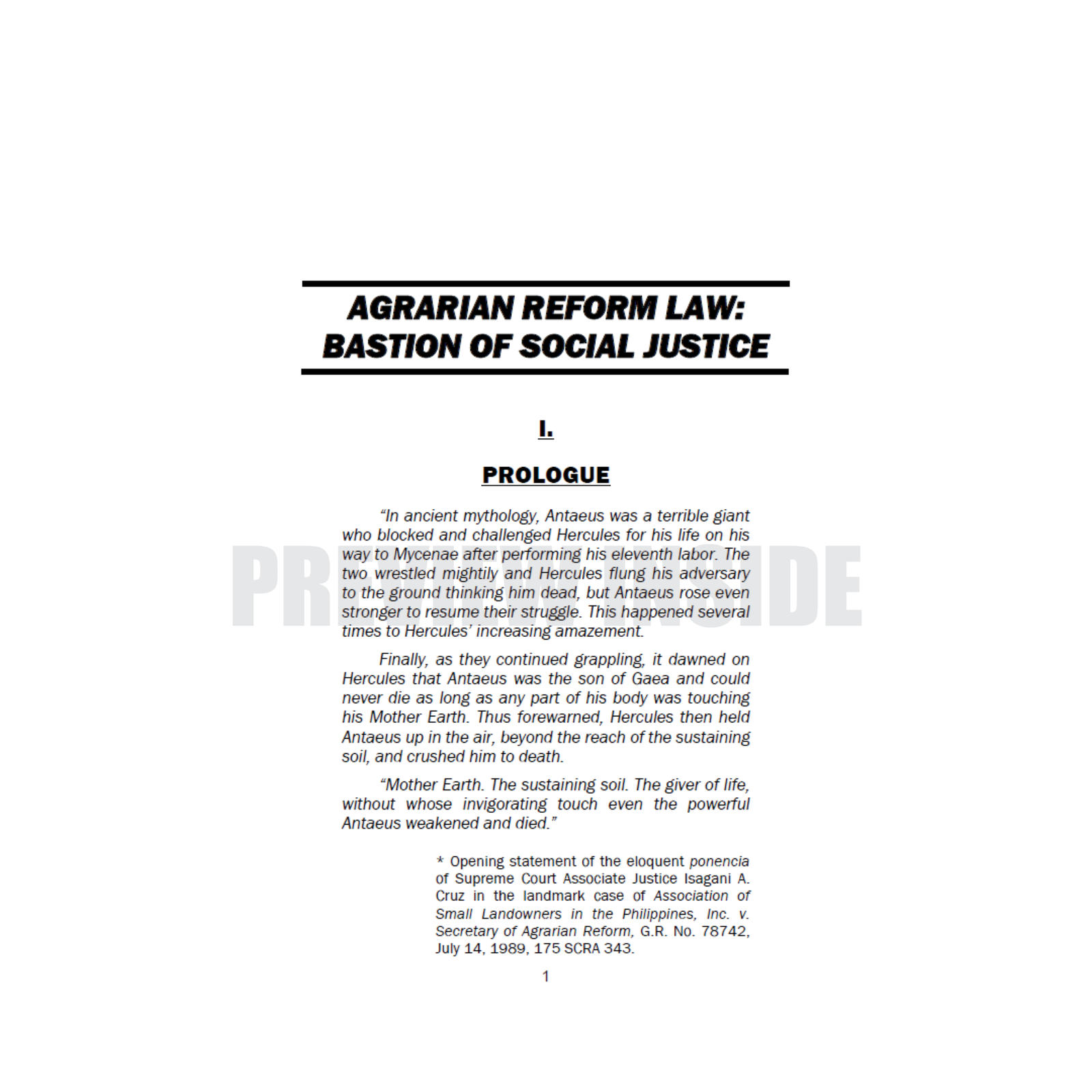 Agrarian Reform Law: Bastion of Social Justice – Centralbooks