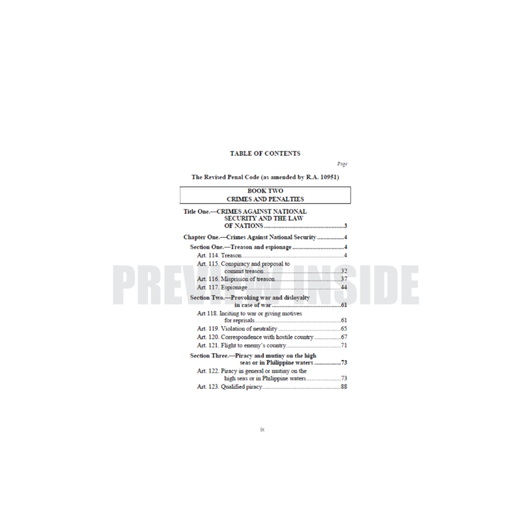 The Revised Penal Code (Book Two) in Action: Part 1 – Centralbooks