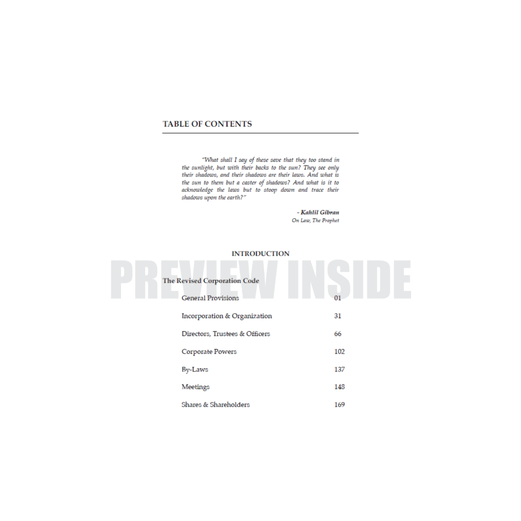 The Revised Corporation Code Annotated – Centralbooks