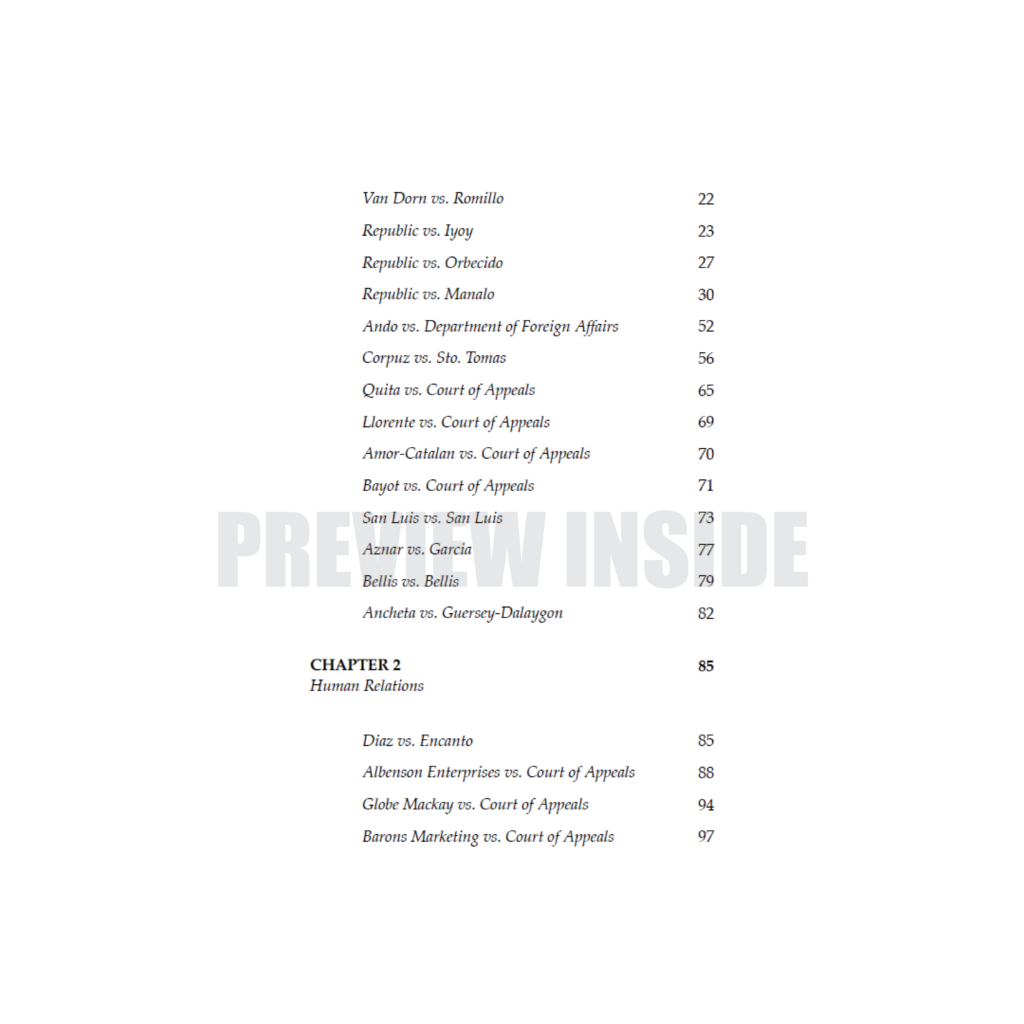 Ratio Legis: Persons & Family Relations – Centralbooks