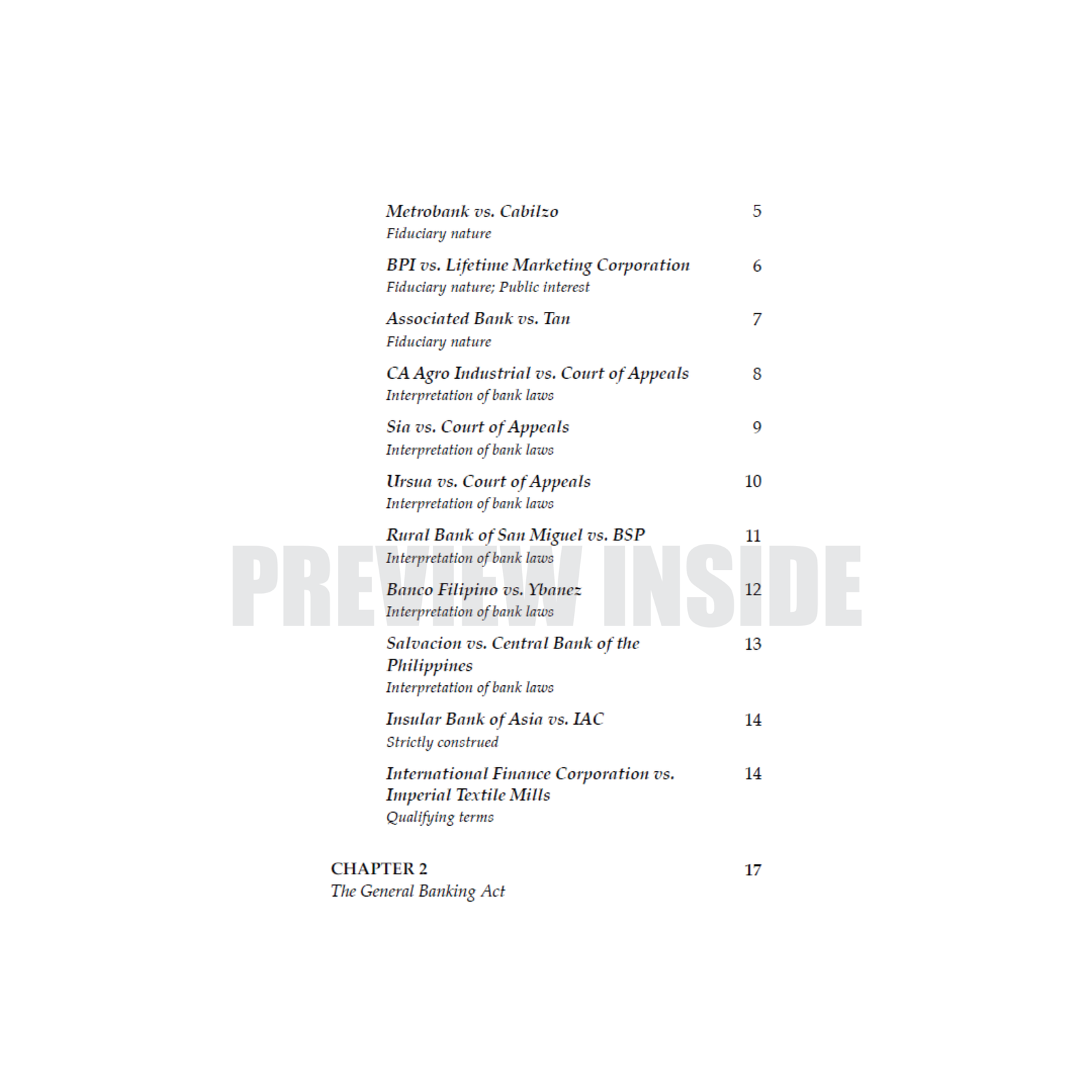 Ratio Legis: Banking Laws – Centralbooks