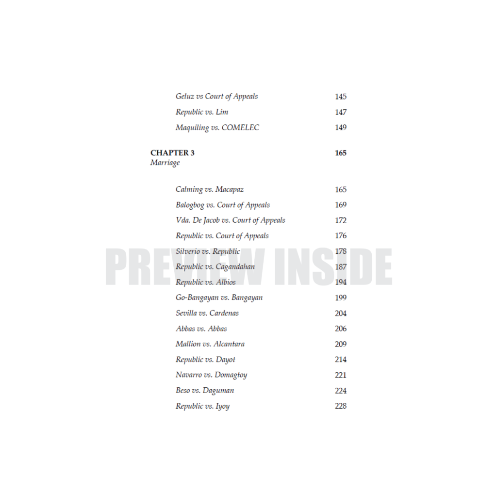 Ratio Legis: Persons & Family Relations – Centralbooks