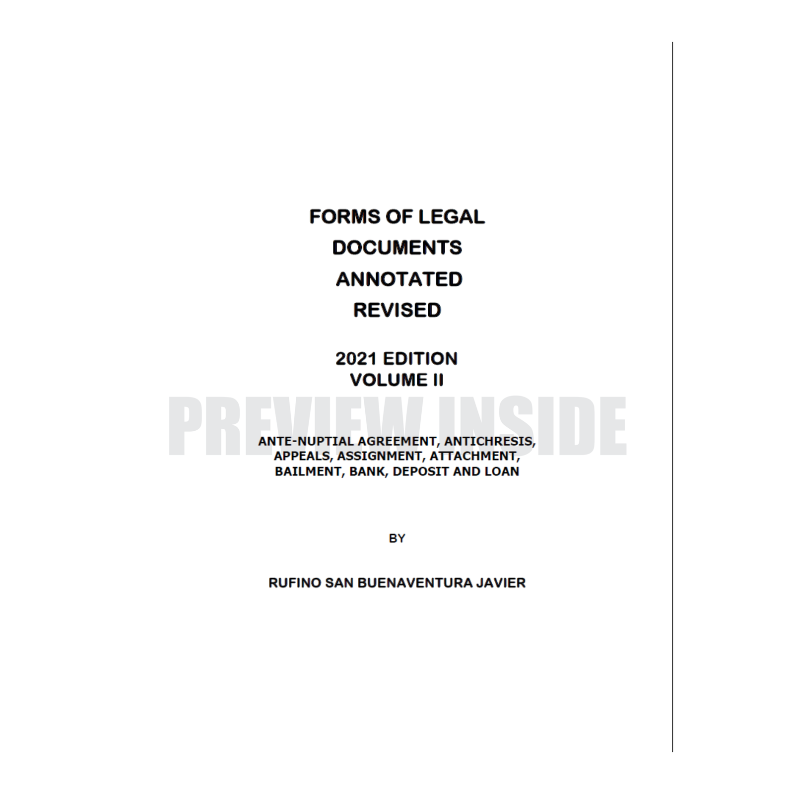 Forms of Legal Documents Annotated Revised (Volume 2) – Centralbooks