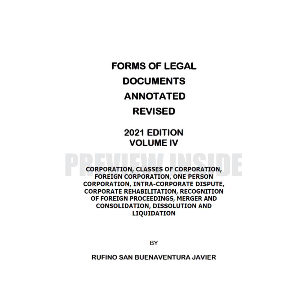 Forms of Legal Documents Annotated Revised (Volume 4) – Centralbooks