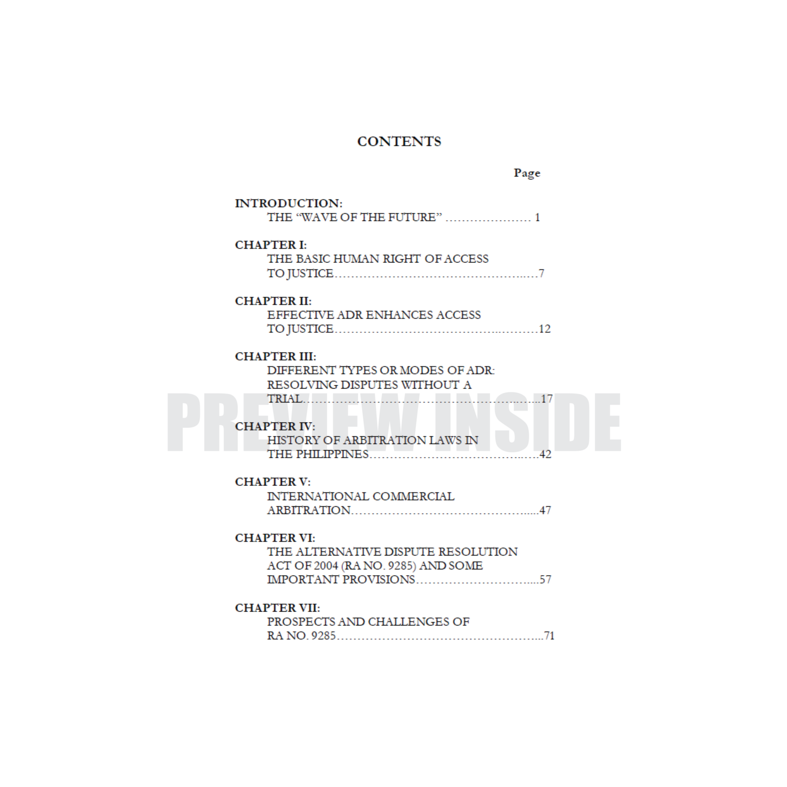 Alternative Dispute Resolution – Centralbooks