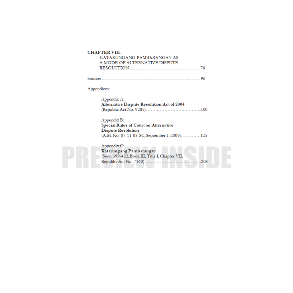 Alternative Dispute Resolution – Centralbooks